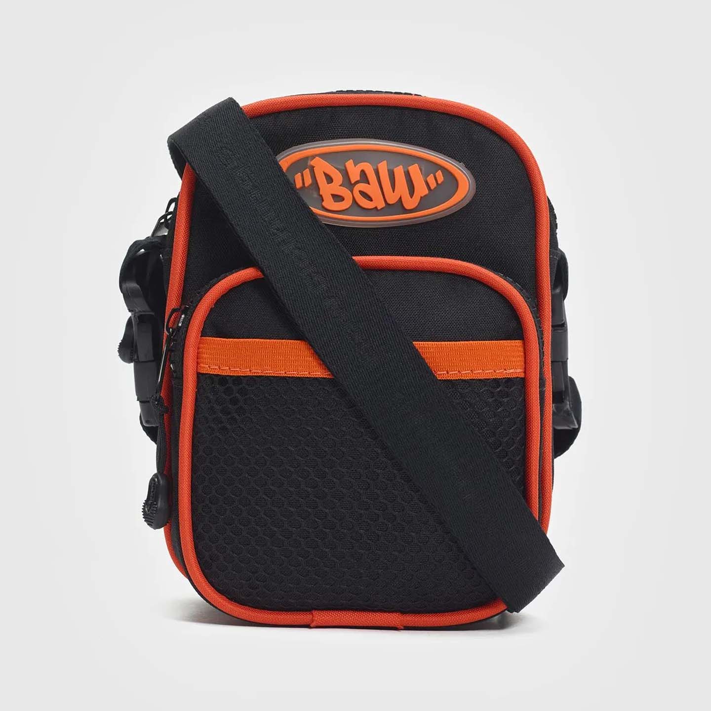 Smashed Shoulder Bag BAW Tag Preto/Laranja