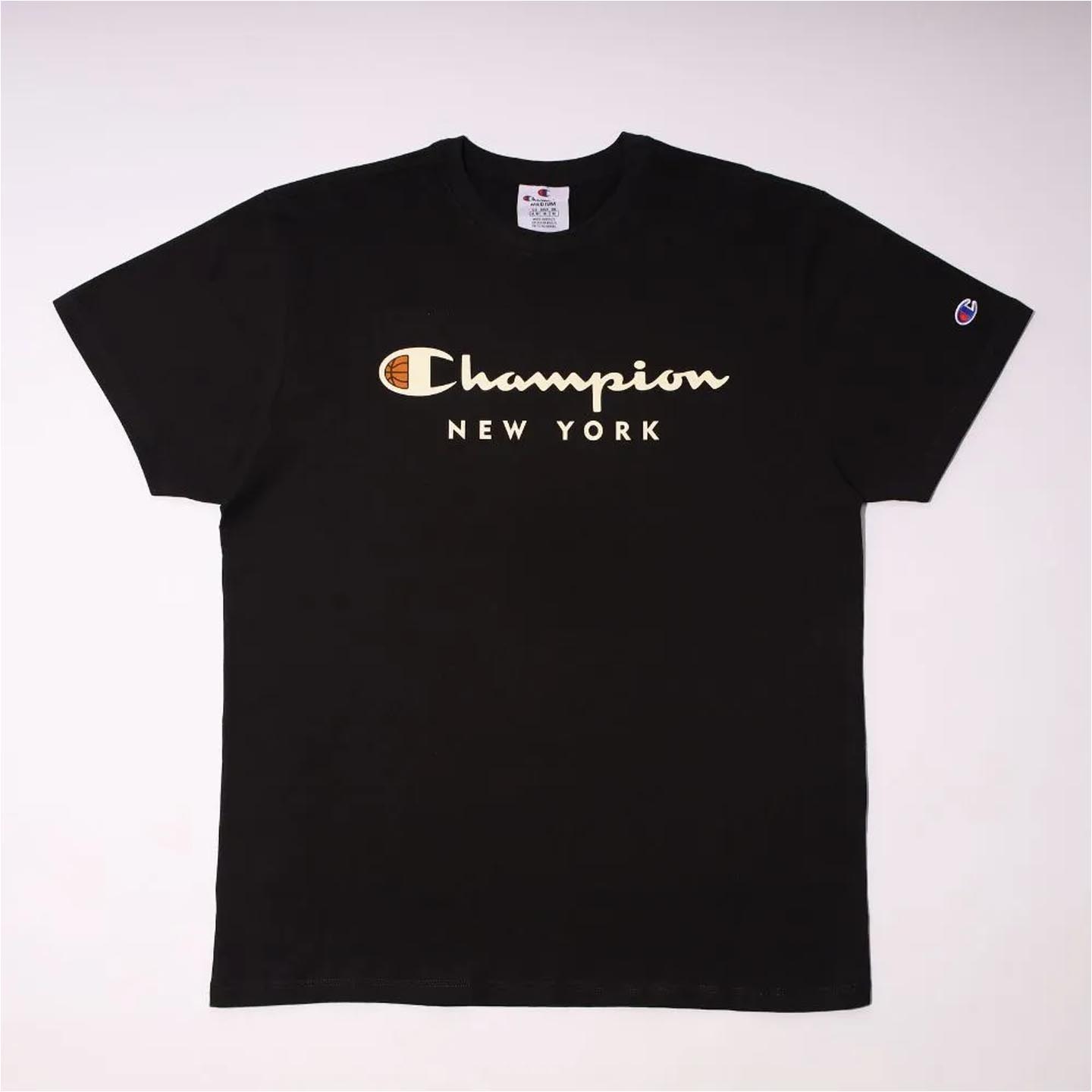 Camiseta Champion Script New York Preto